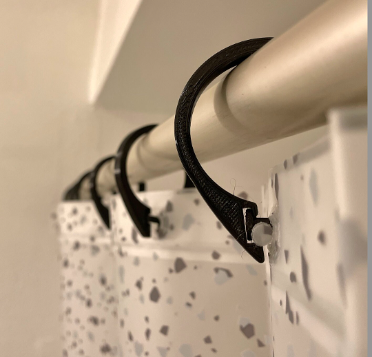 Shower Curtain Ring - Plain by ThreeDeeByRusty | Download free STL ...