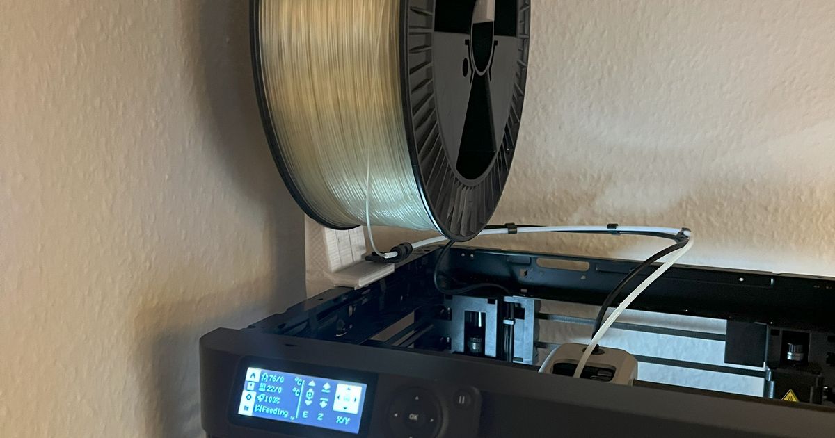 P1P: Snap on 3kg Spool holder by Mikkel G | Download free STL model ...