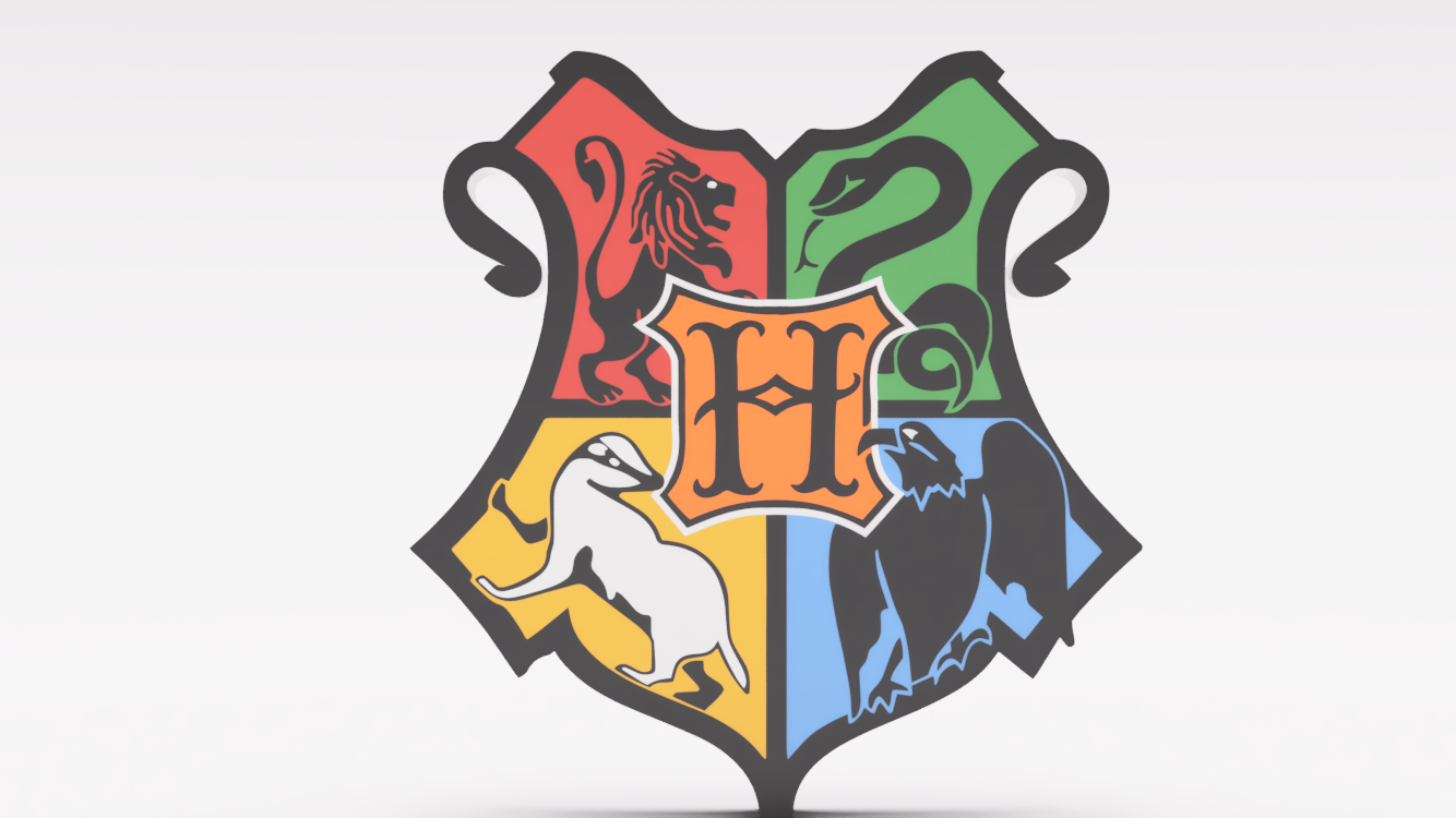 Hogwarts Houses Lightbox by Valeria Momo & Mattia | Download free STL ...