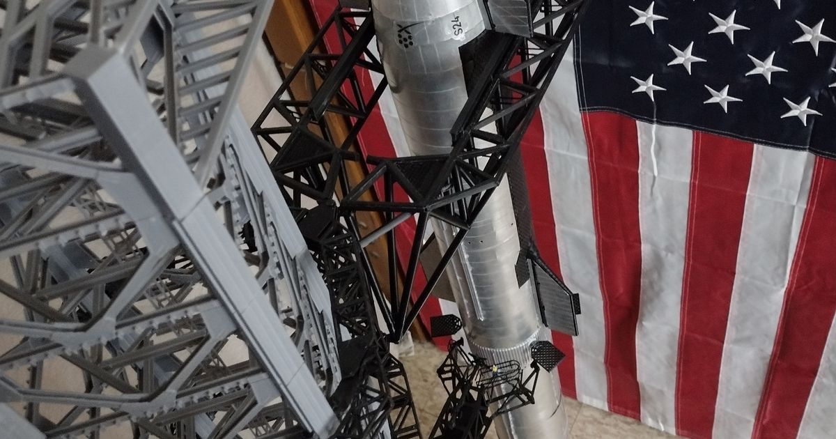 Starship Orbital Launch Integration Tower "Mechazilla"" by hulkbuild ...