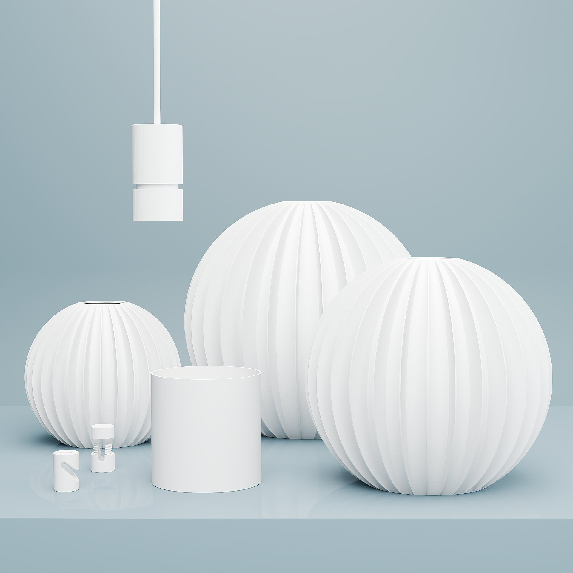 BALL STRAIGHT LAMP SHADE by Martin Žampach | Printables Store