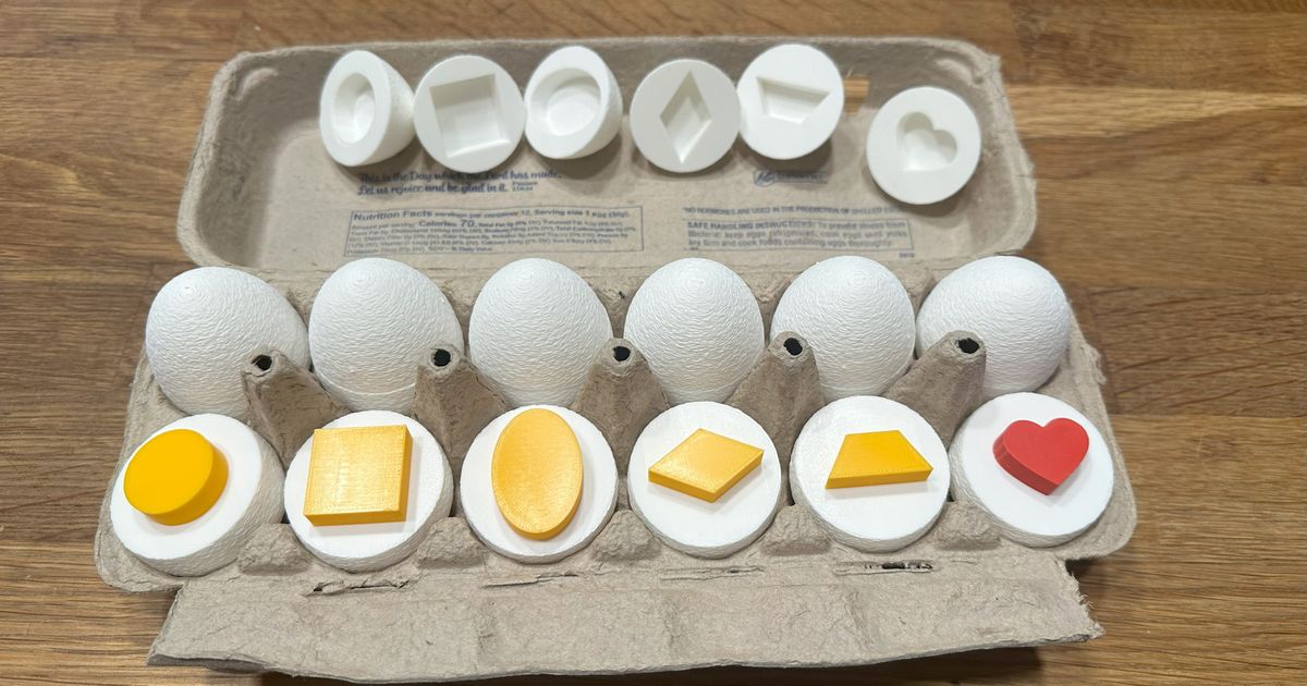 Egg Toy Shape Matching 2.0 by thomas | Download free STL model ...