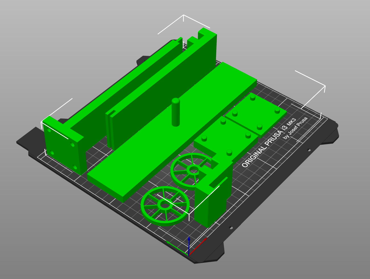 Horizontal spool holder for MK3 by kapasaki | Download free STL model ...