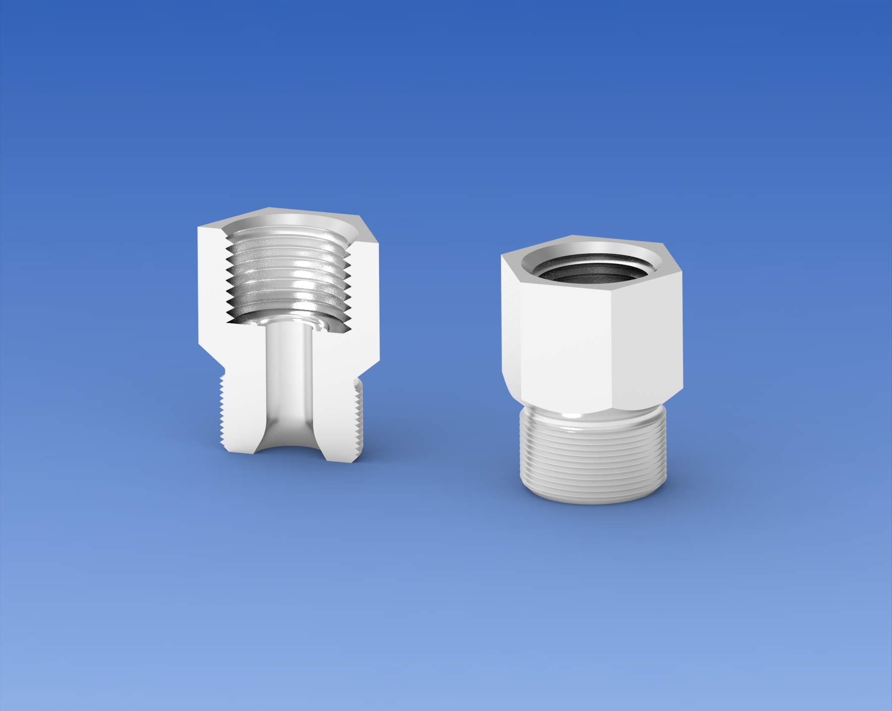 Adapter to connect a thread G1/2" to a water tap M24x1 by H3dSprint ...