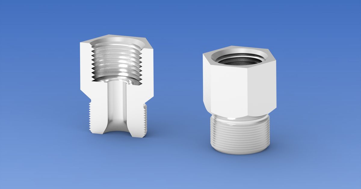 Adapter to connect a thread G1/2" to a water tap M24x1 by H3dSprint ...