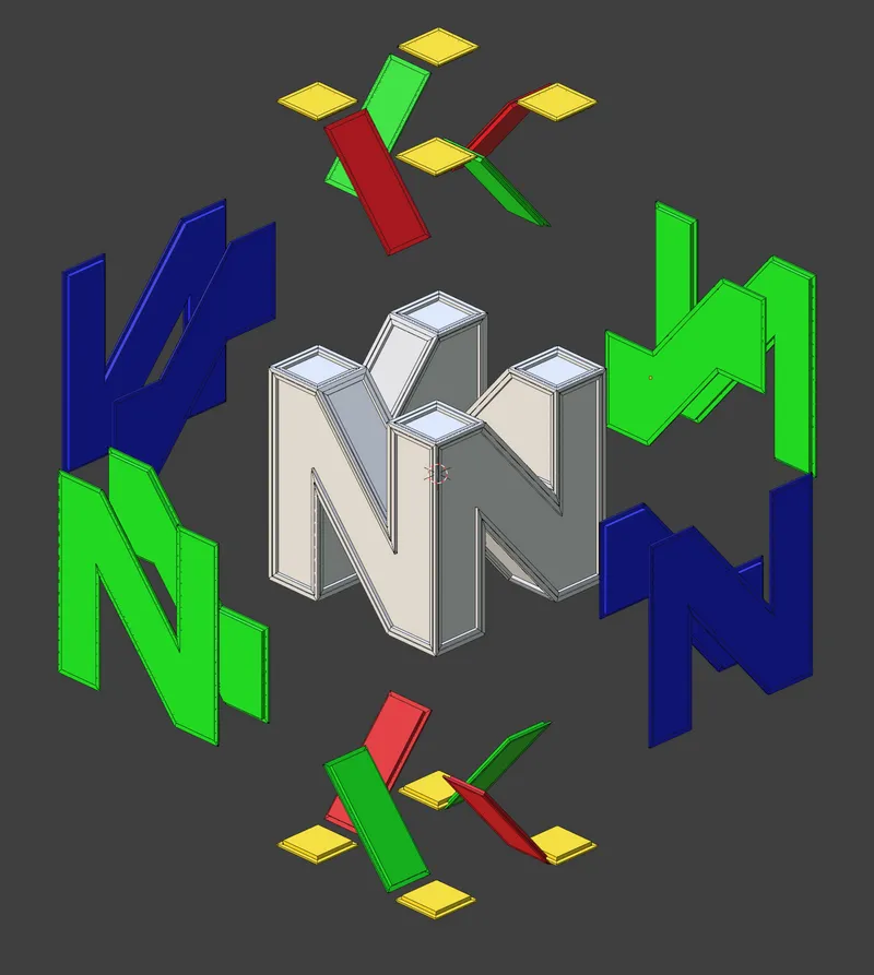 3D Nintendo 64 Logo by JC Wollslager | Download free STL model | Printables.com