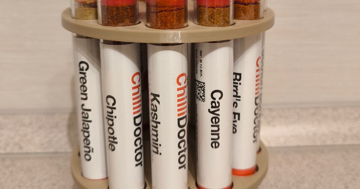 Stojánek na chilli zkumavky (Stand for chilli) by JRH | Download free ...