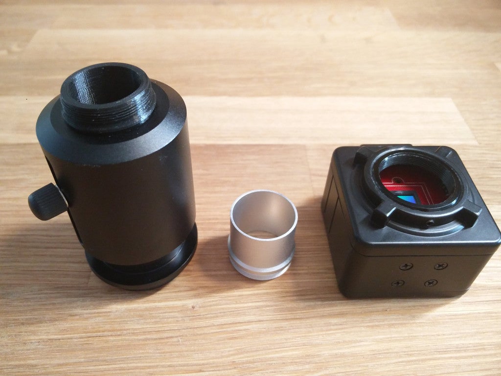 Amscope to camera module adapter by @doegox | Download free STL model ...