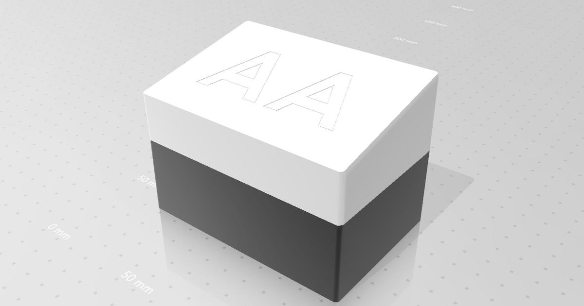 Tiered AA battery box by Nick | Download free STL model | Printables.com