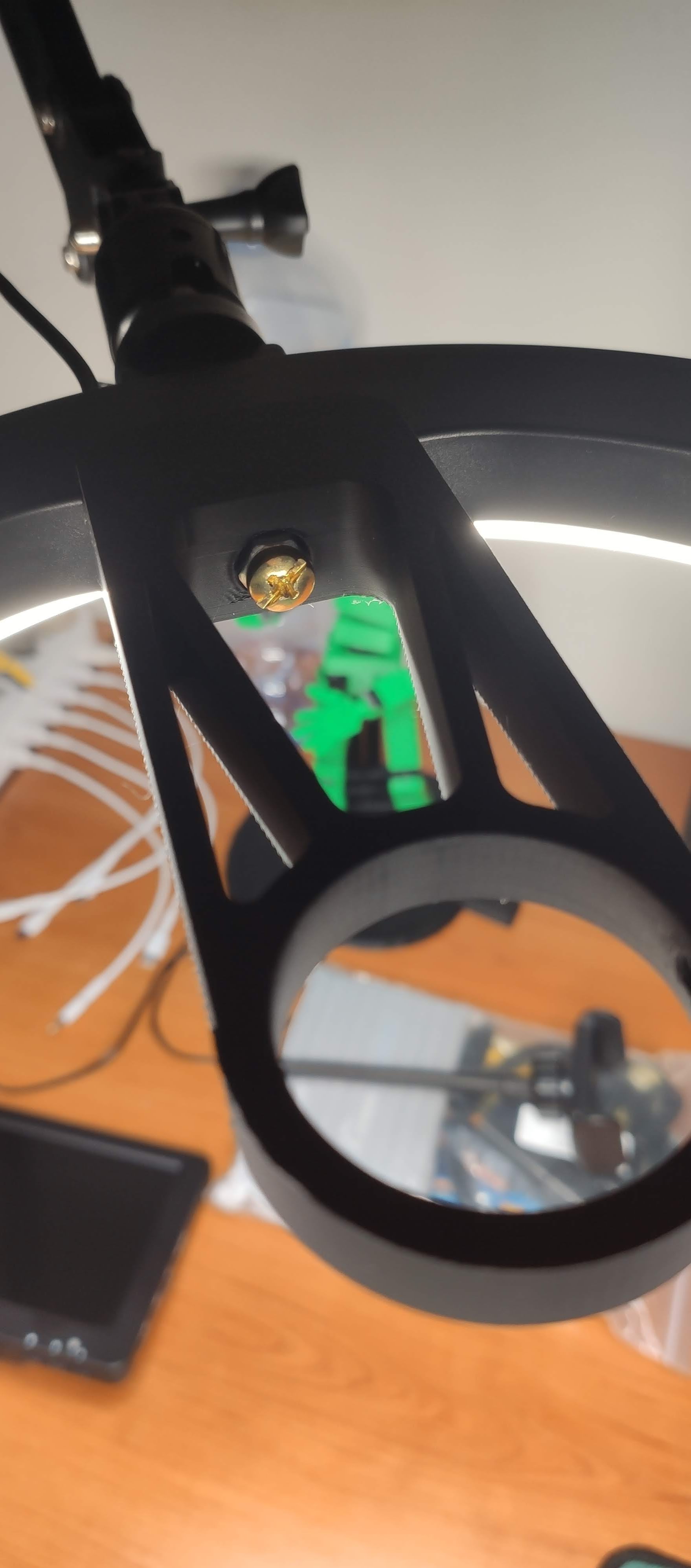 Microscope holder for ring led by FSMaker | Download free STL model ...