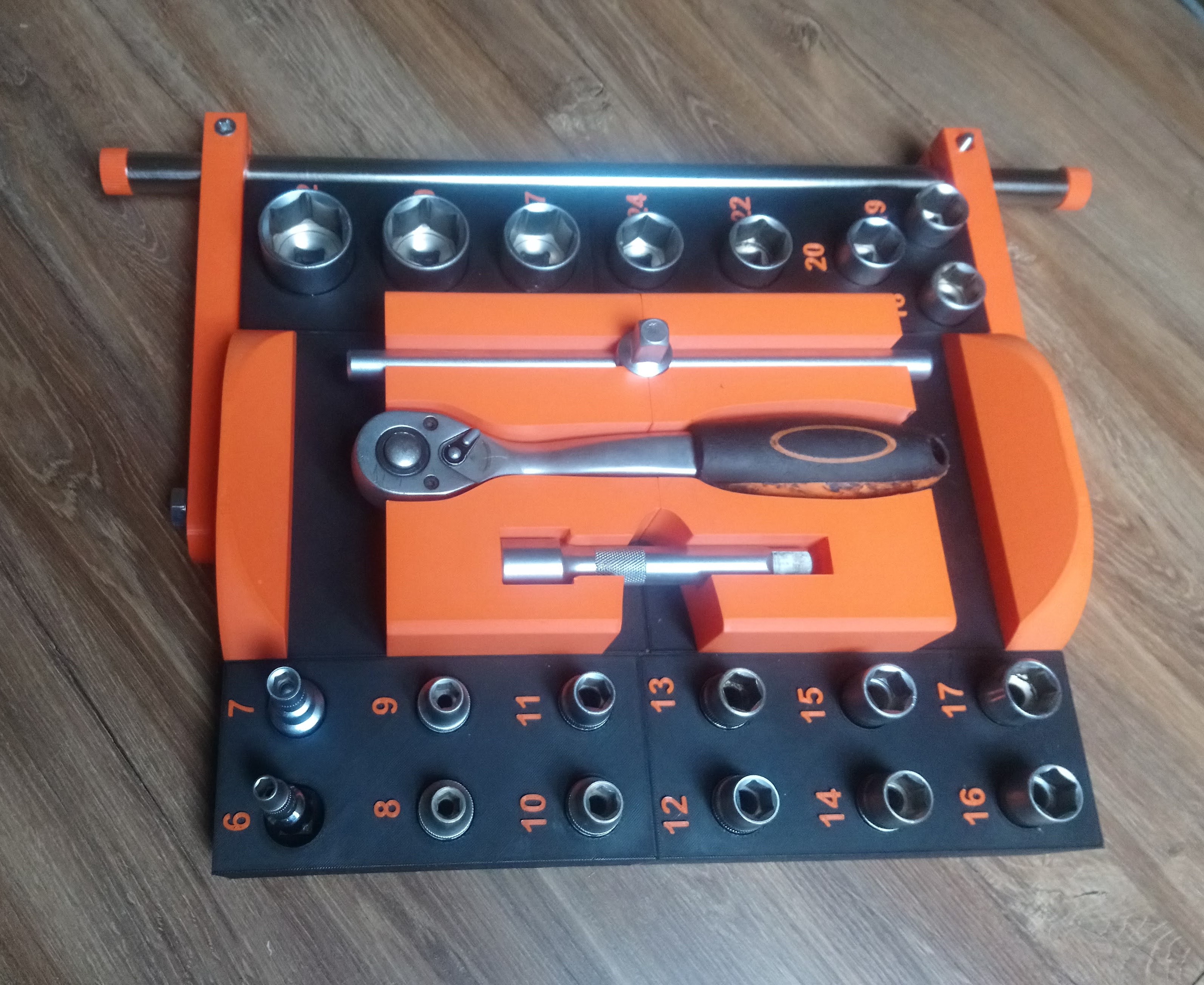 Organizer for a set of 1/2" socket wrenches. by krecik | Download free ...