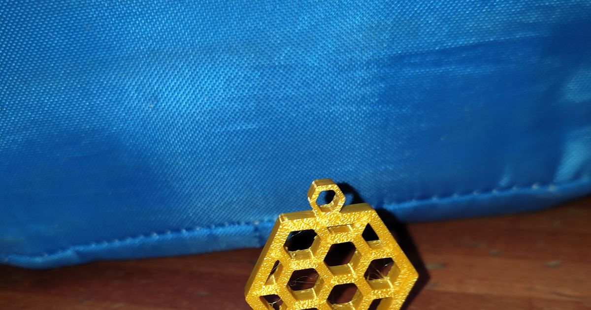 Hex keychain by Ryze3D | Download free STL model | Printables.com