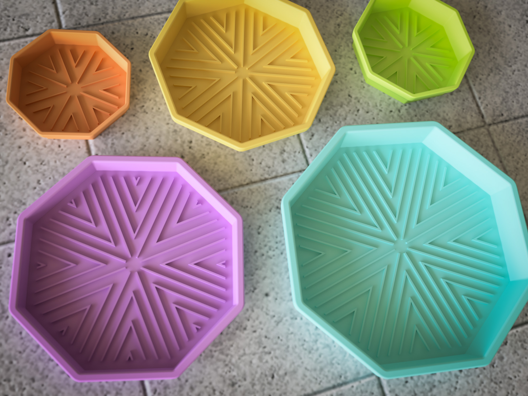 Octagon Plant Saucer in Various Sizes by Lucky Resistor | Download free ...