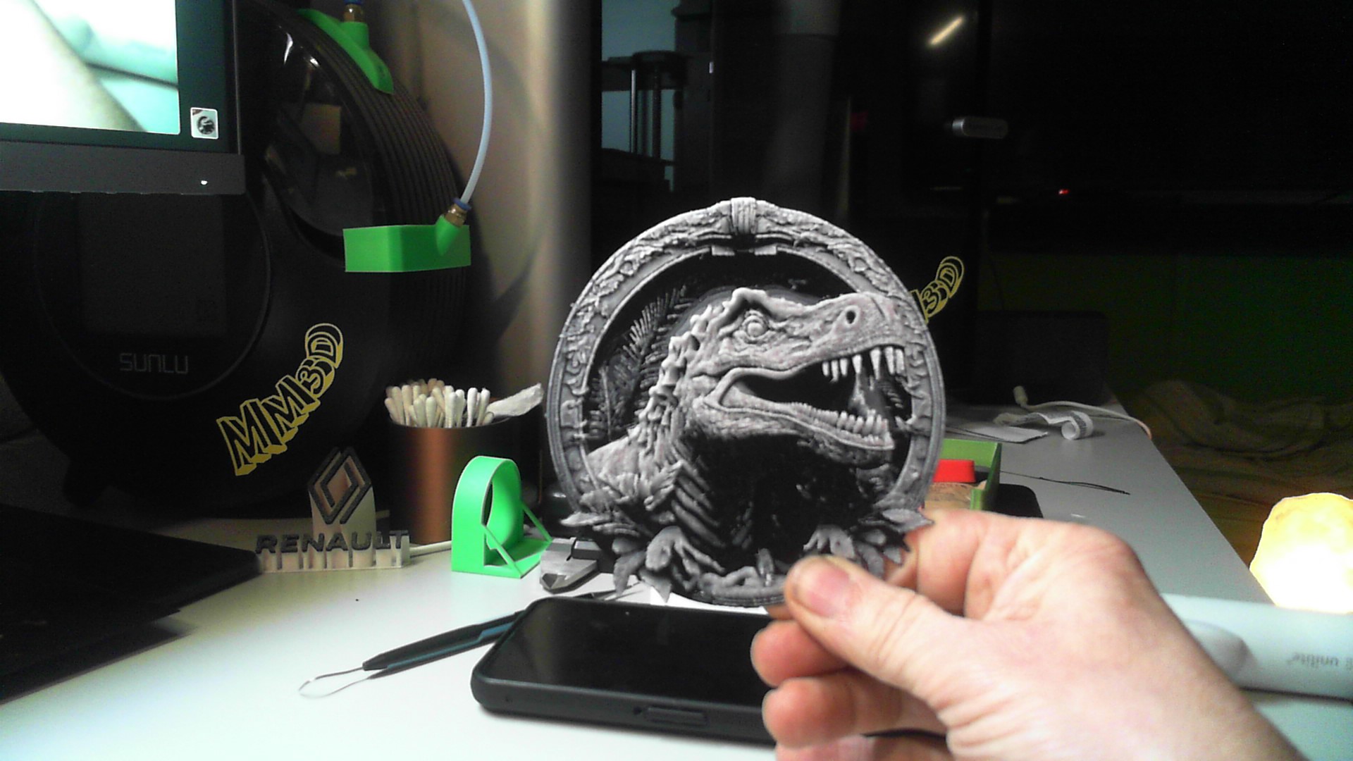 Hueforge T-Rex only 2 color by michele MM3D | Download free STL model ...