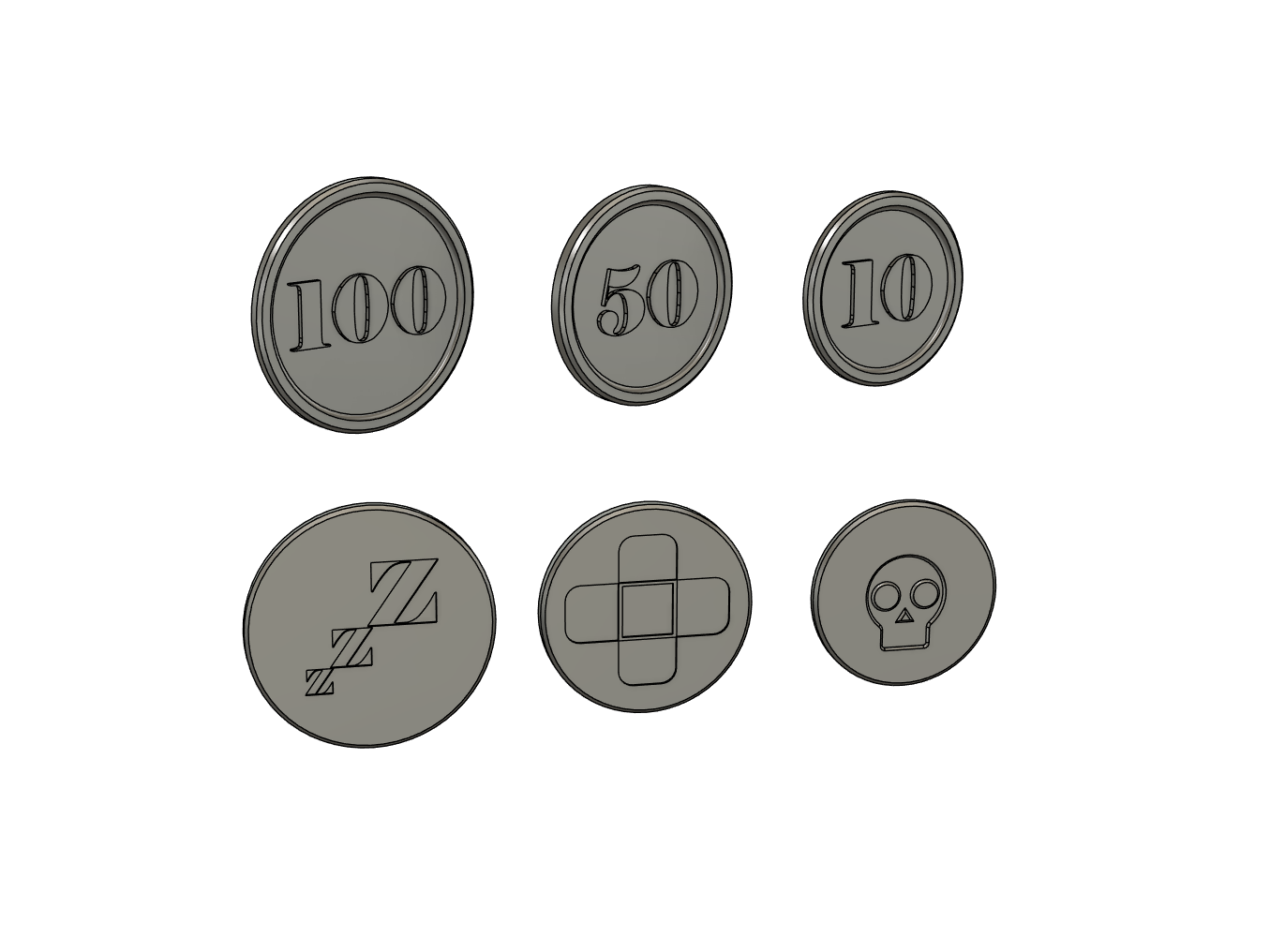 Pokemon Damage Token Coin Counters por MrRogers | Descargar modelo STL ...