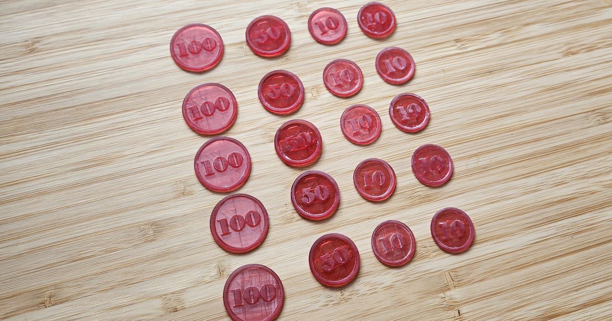 Pokemon Damage Token Coin Counters por MrRogers | Descargar modelo STL ...