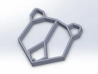 Bear geometric by ValaF | Download free STL model | Printables.com