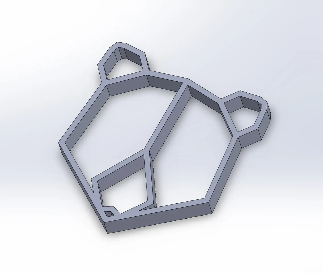 Bear geometric by ValaF | Download free STL model | Printables.com