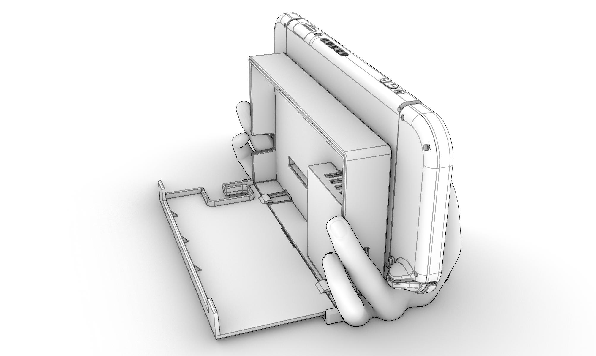 Switch Hand Base by Ubermeisters | Download free STL model | Printables.com