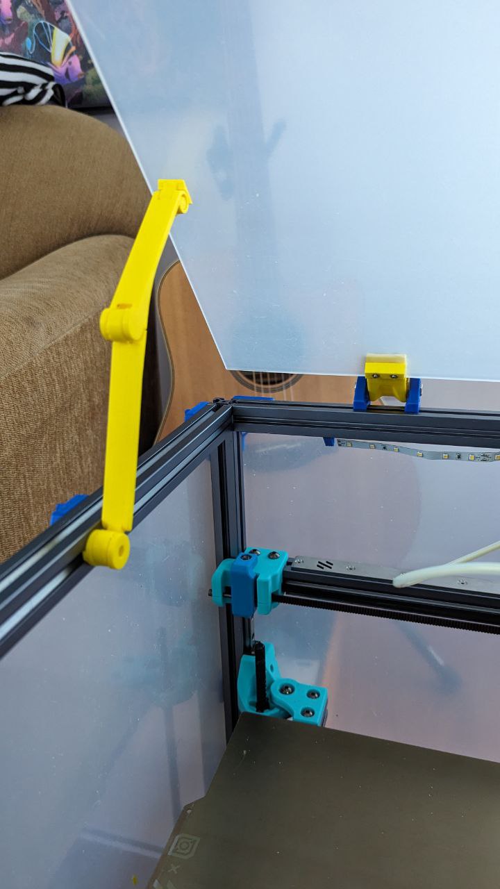 Hinged foldable hood support, 2 models by ToyBear | Download free STL ...