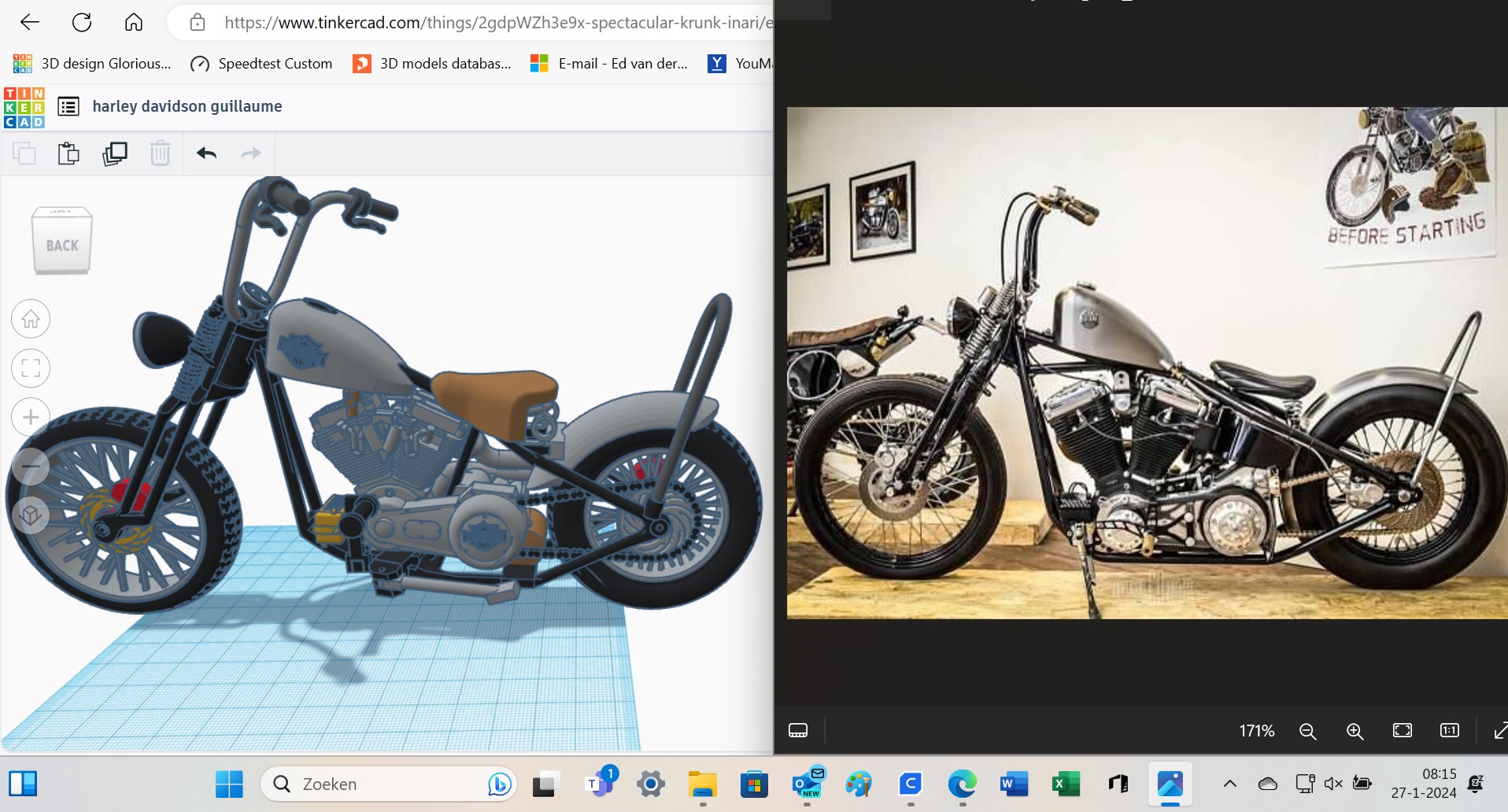 Harley Davidson motorcycle Designer Ed van der Heijden by Ed van der ...