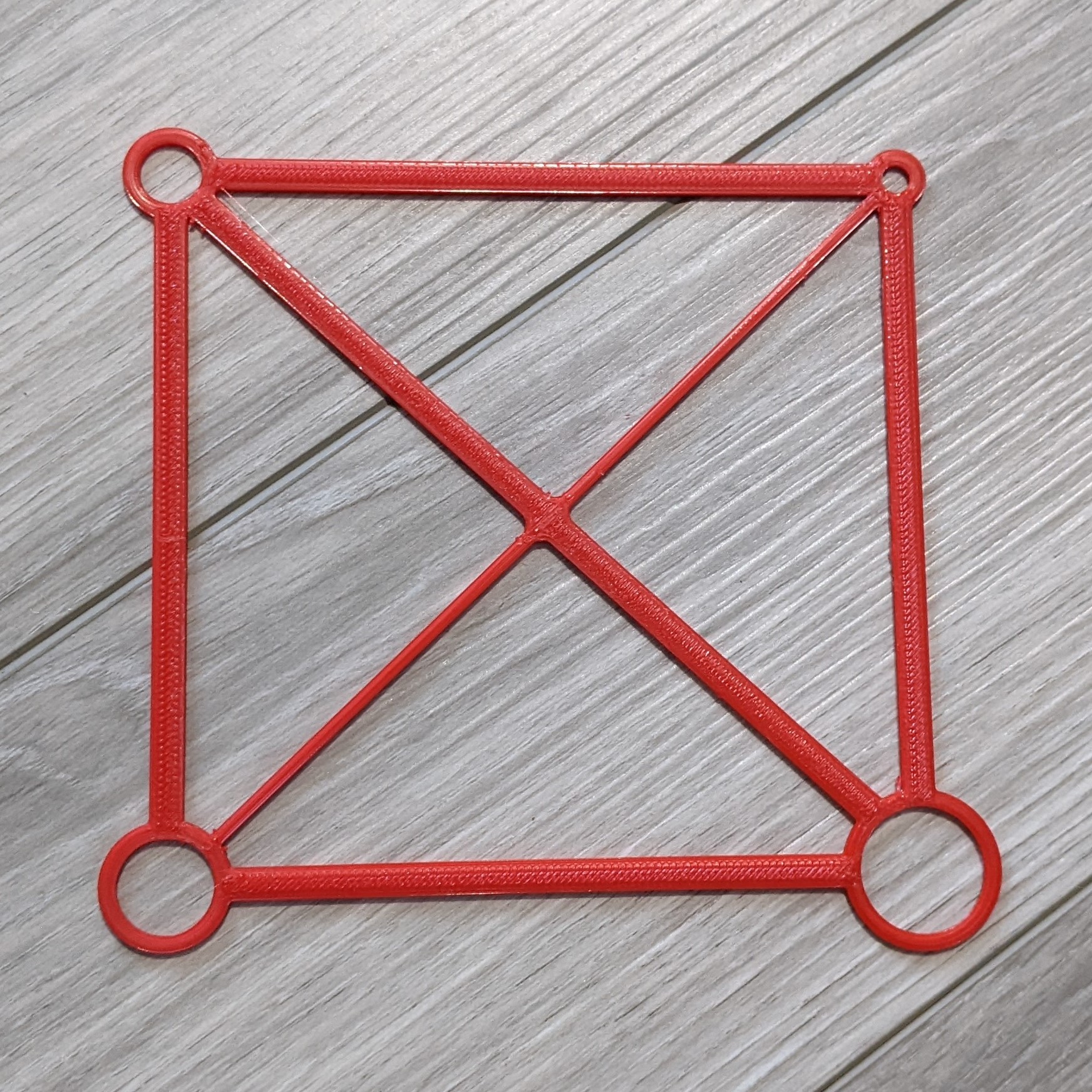 Calibration Square with ID and OD Holes by McMaker3D | Download free ...