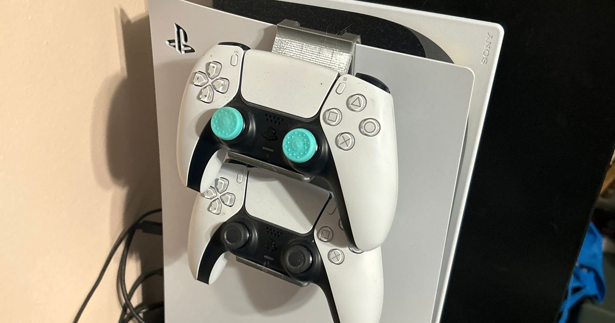 Dual Controller holder PS5 by Chaotic Creations Designs | Download free ...