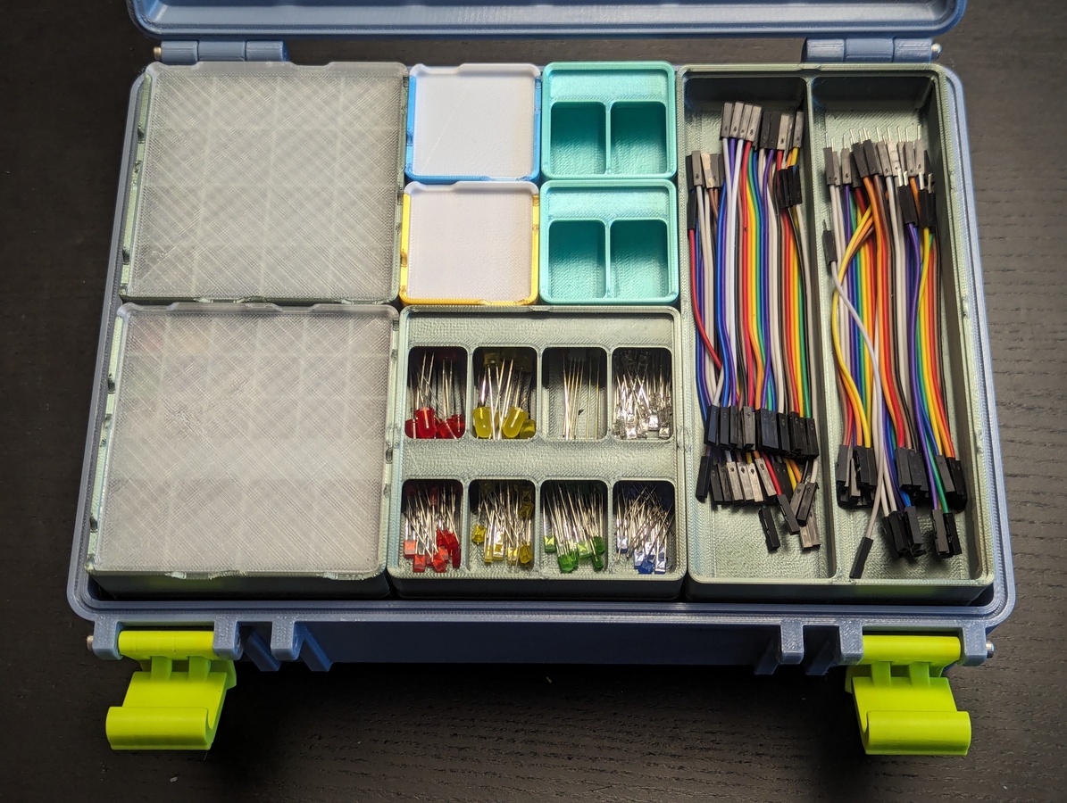 Gridfinity Bins with Lids (parametric remix) by bulbasaur0 | Download free STL model ...