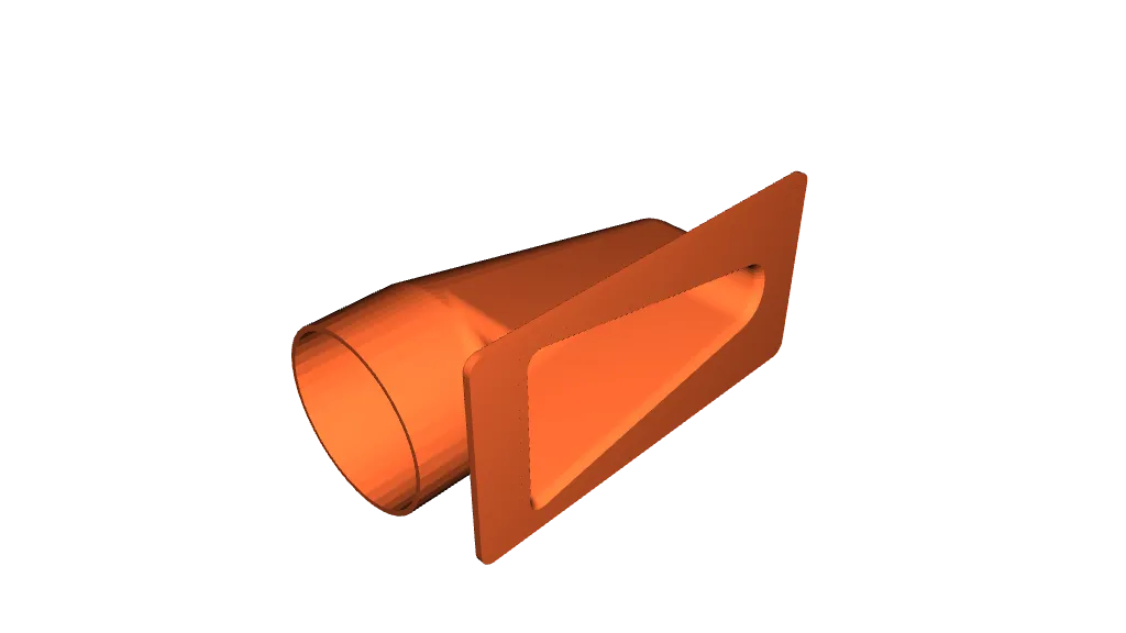 Right angle K40 adapter for 4" duct by Alex | Download free STL model ...