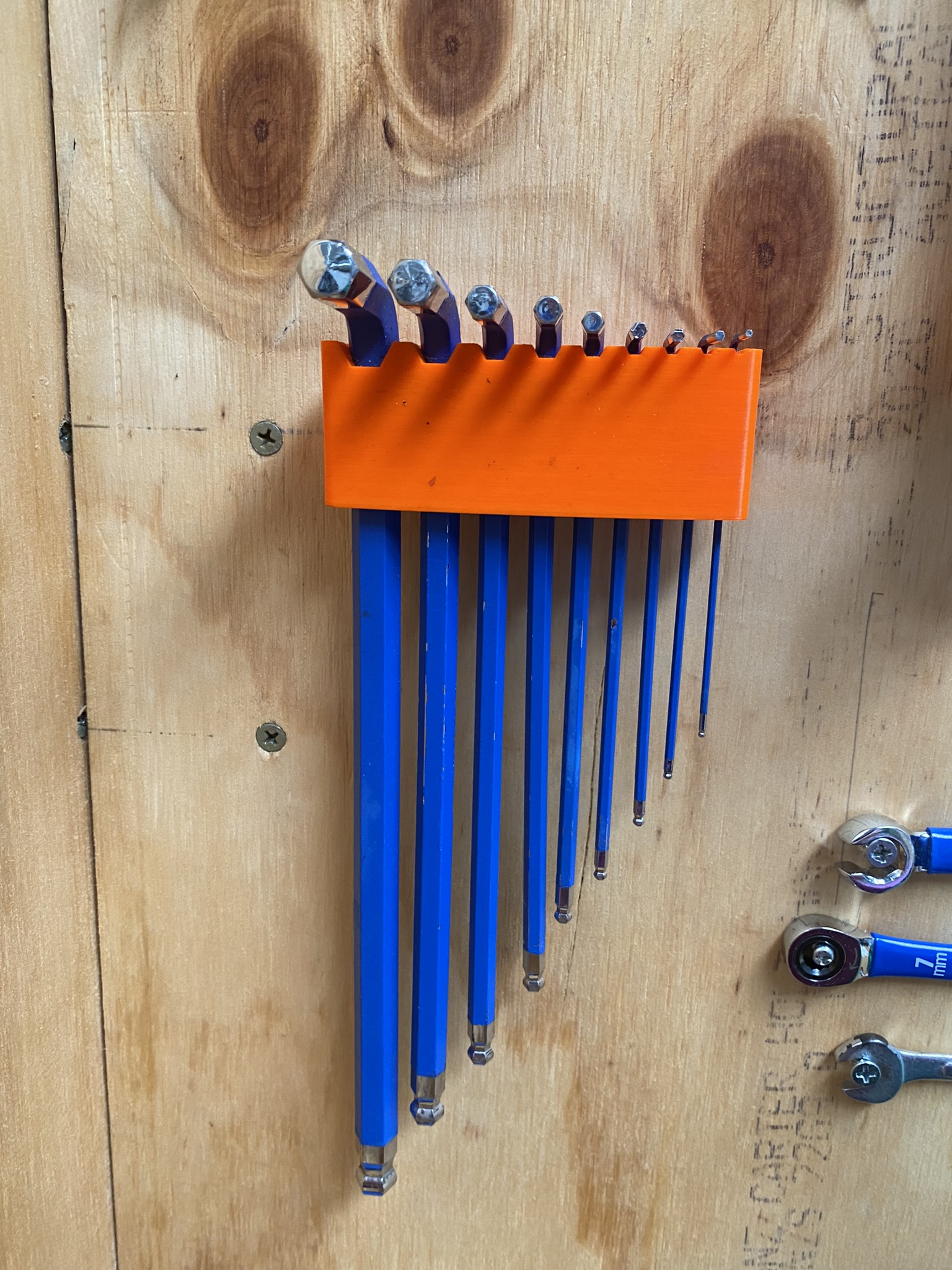 Magnetic Hex Key Rack by Caveman Creations | Download free STL model ...