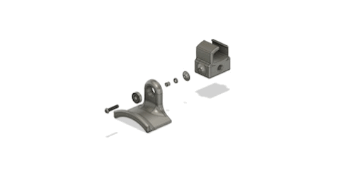 headphone bracket for (Yeti mic) Blue/Logitech Compass arm by ...