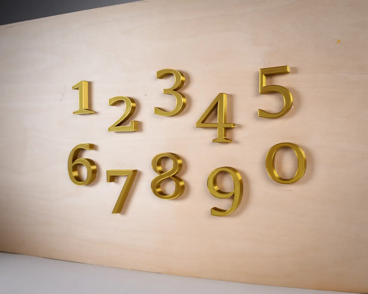 Numbers by Veronika Hrušková | Download free STL model | Printables.com