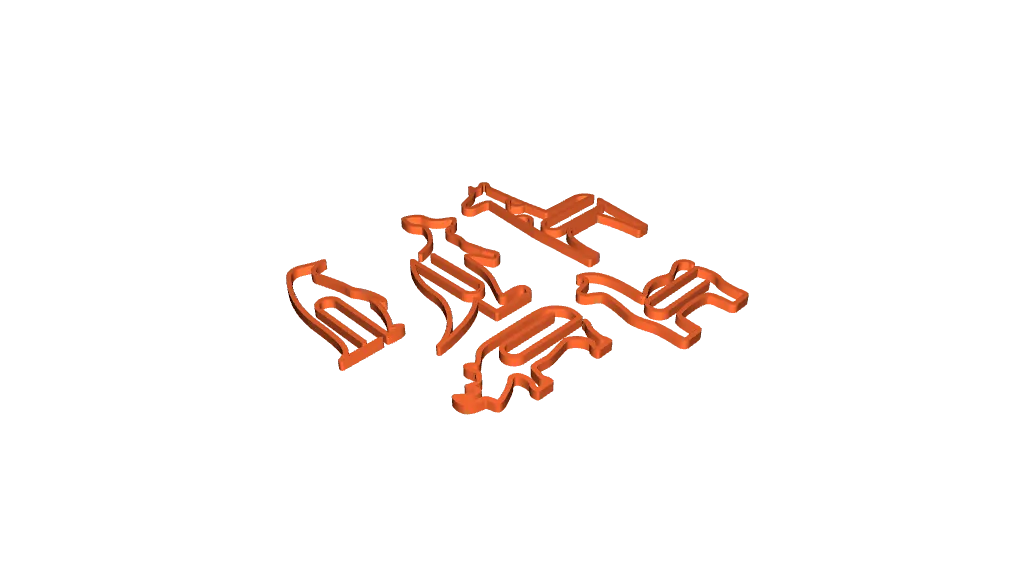 ZOO Paper Clips by E3De | Download free STL model | Printables.com