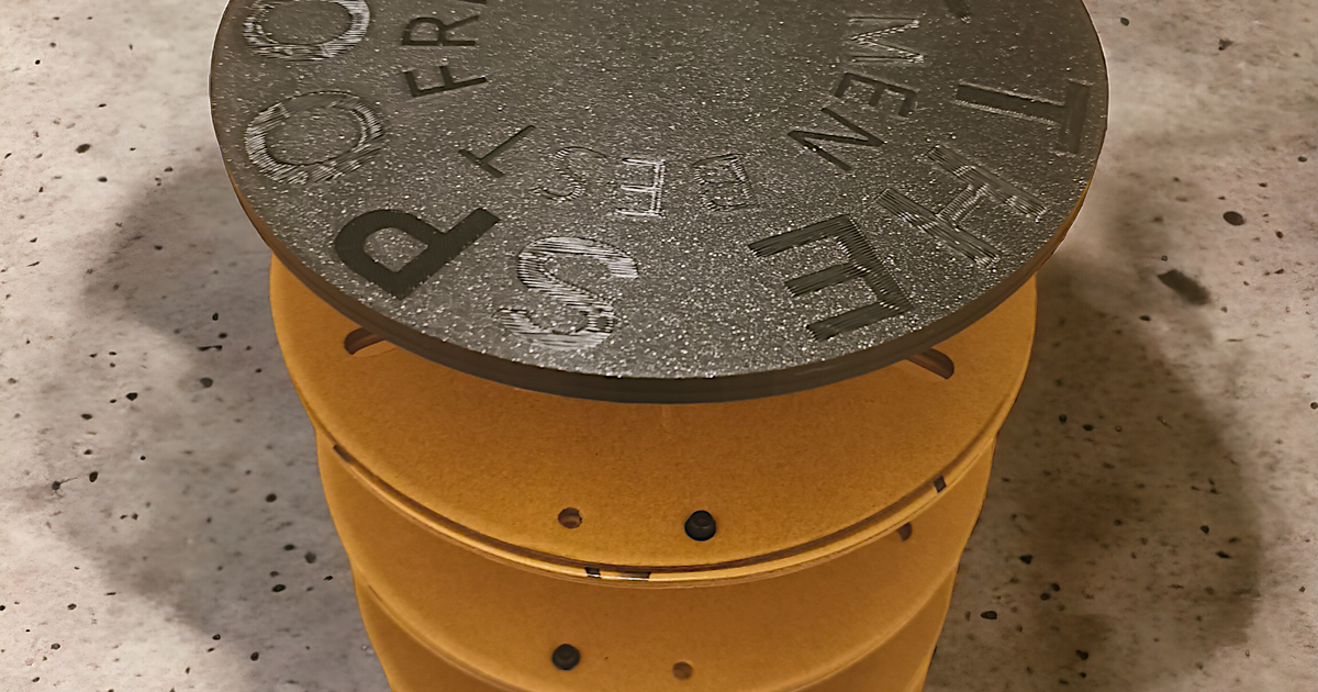 SpoolStool - A 3D Printed Stool from Cardboard Filament Spools by Mgfdm ...