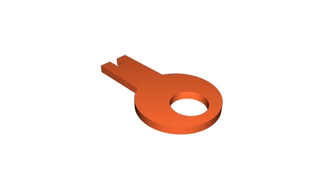 Key for wooden toy house by Tazor | Download free STL model ...