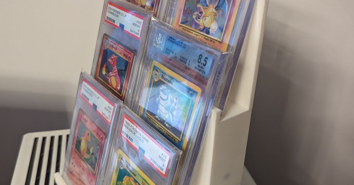 Graded Trading Card Display Stand by Mythic 3D Printing | Download free ...