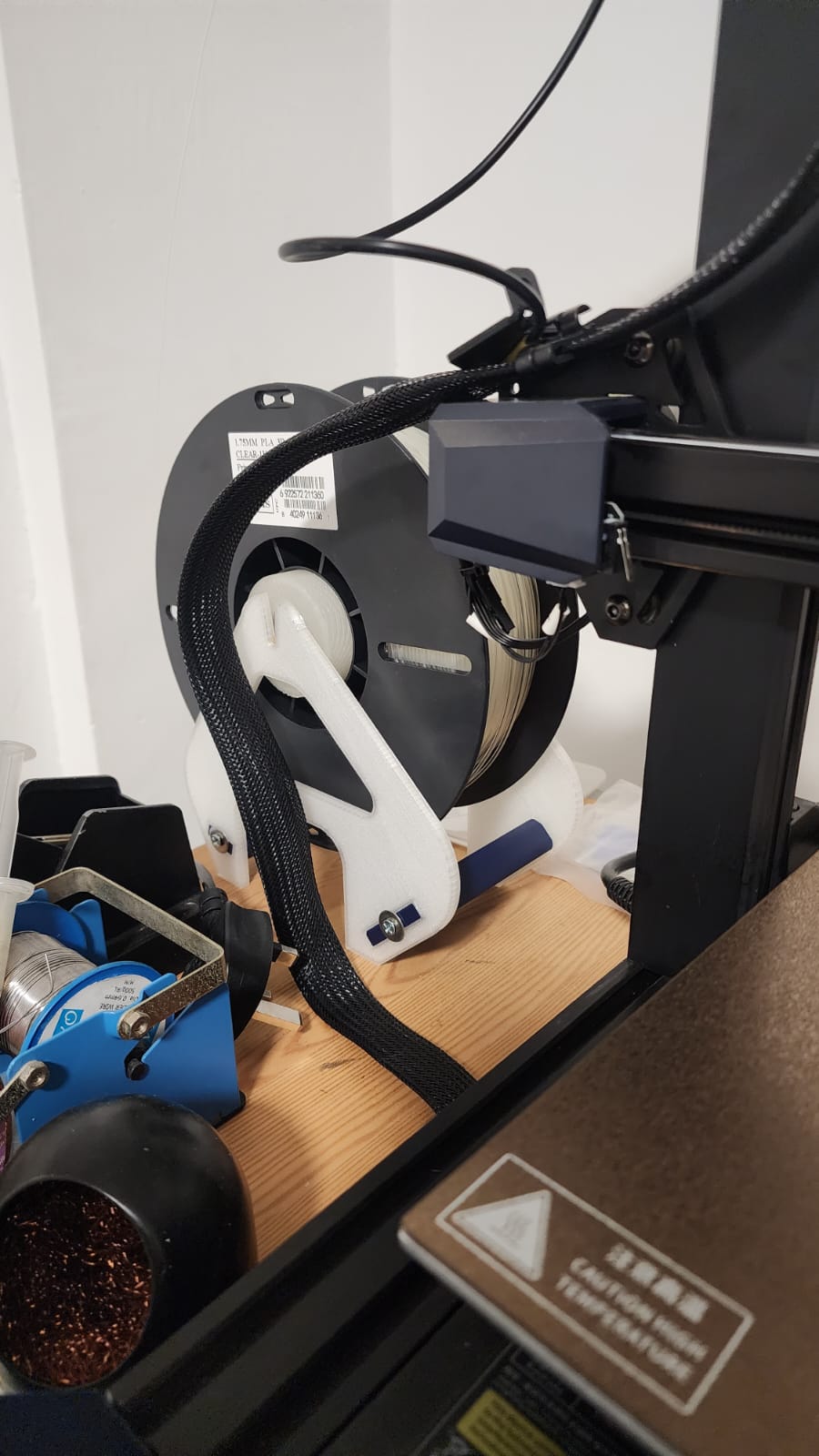 Filament Spool Holder (with bearings / pulley wheel) by Christopher ...