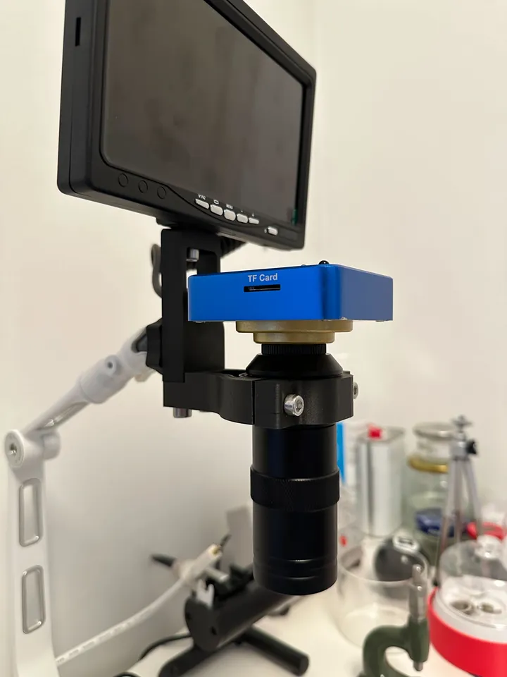 Digital microscope mount by Patrik Rosén | Download free STL model ...