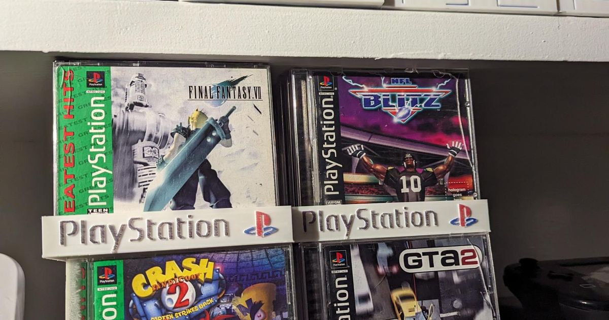 Playstation 2: Video Game Display Stand by Miketru | Download free STL ...