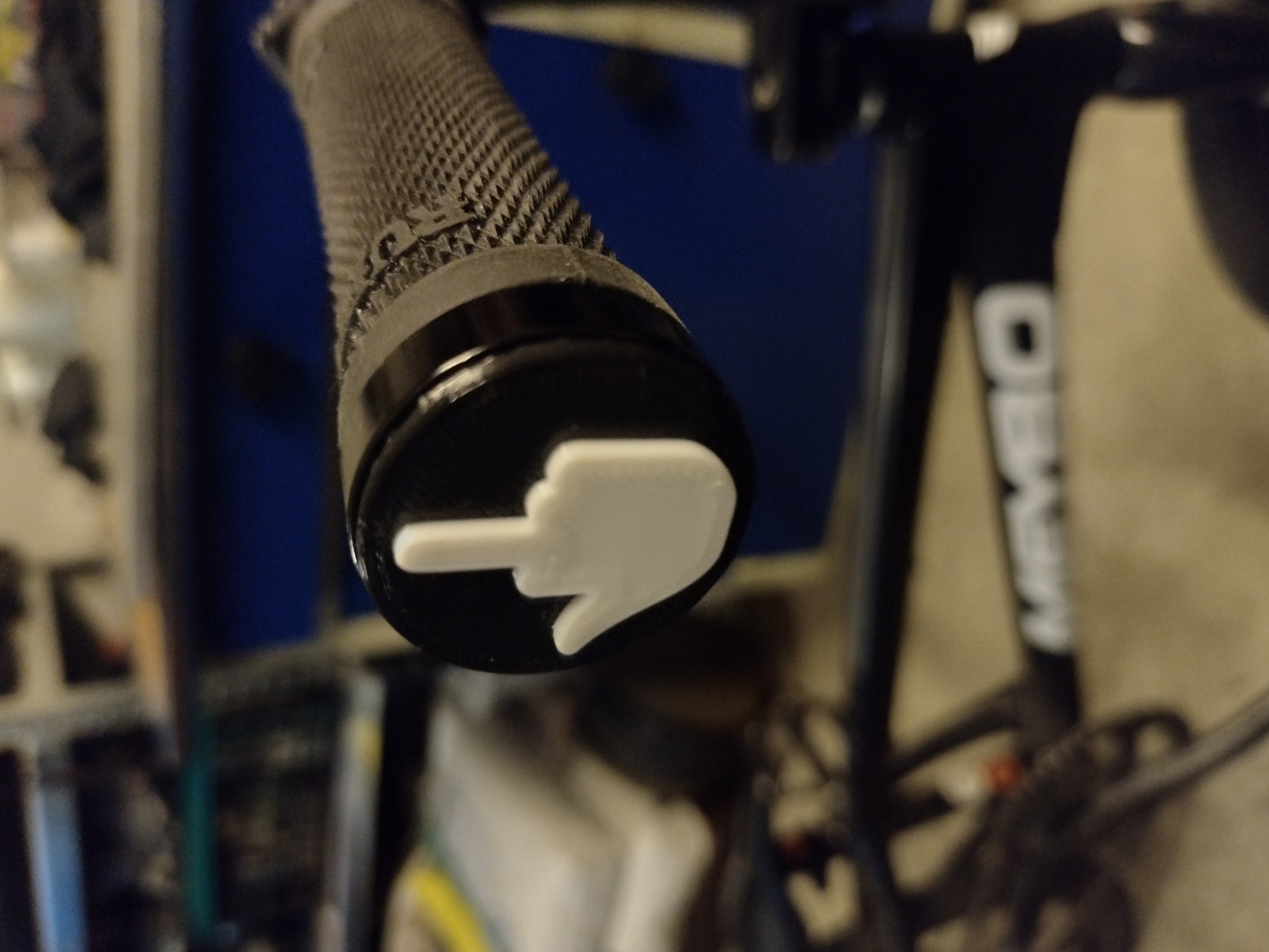 Odi Handlebar Cap Middle Finger by Capspam3D | Download free STL model ...