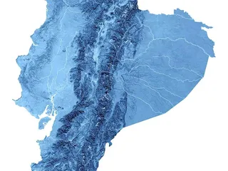 Topographical Map of Ecuador by dbalcazar | Download free STL model ...