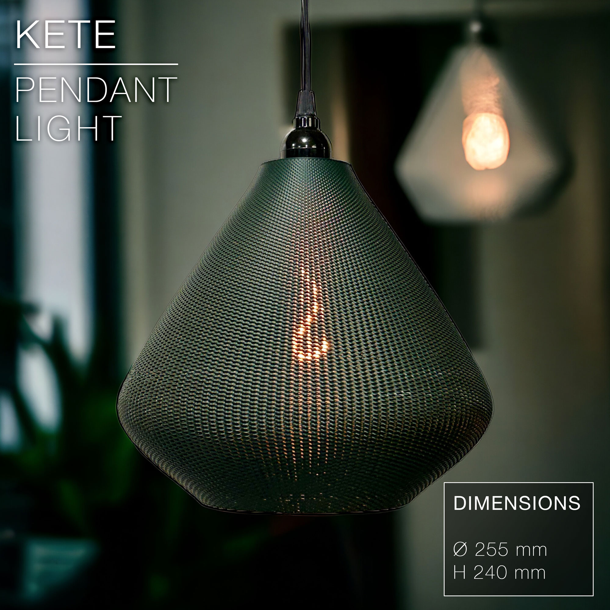 KETE | Pendant Light E27 & E26 fast print by Charles Regaud ...