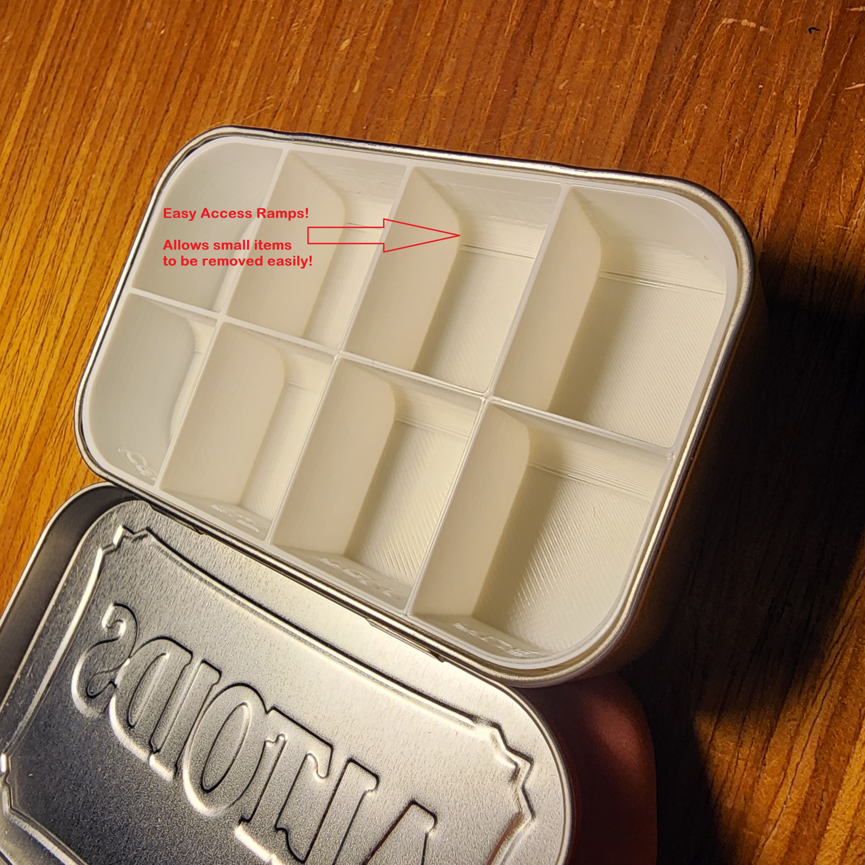 PillToid easy access PillBox, tackle, or general storage for Altoid Tin ...