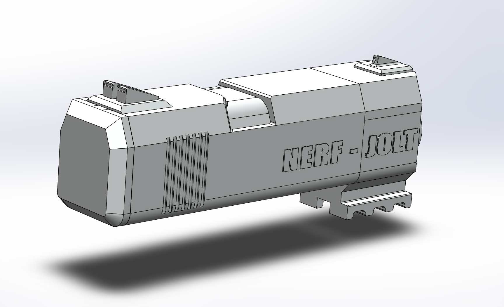Nerf Jolt v.2 - Tactical Body Kit por Serg.Garbo | Descargar modelo STL ...