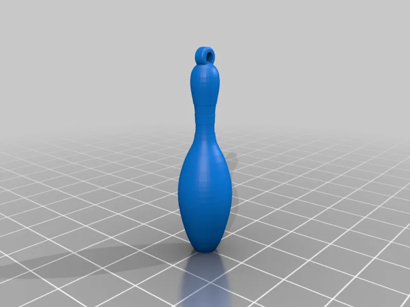 Bowling pin keychain by tiepje | Download free STL model | Printables.com