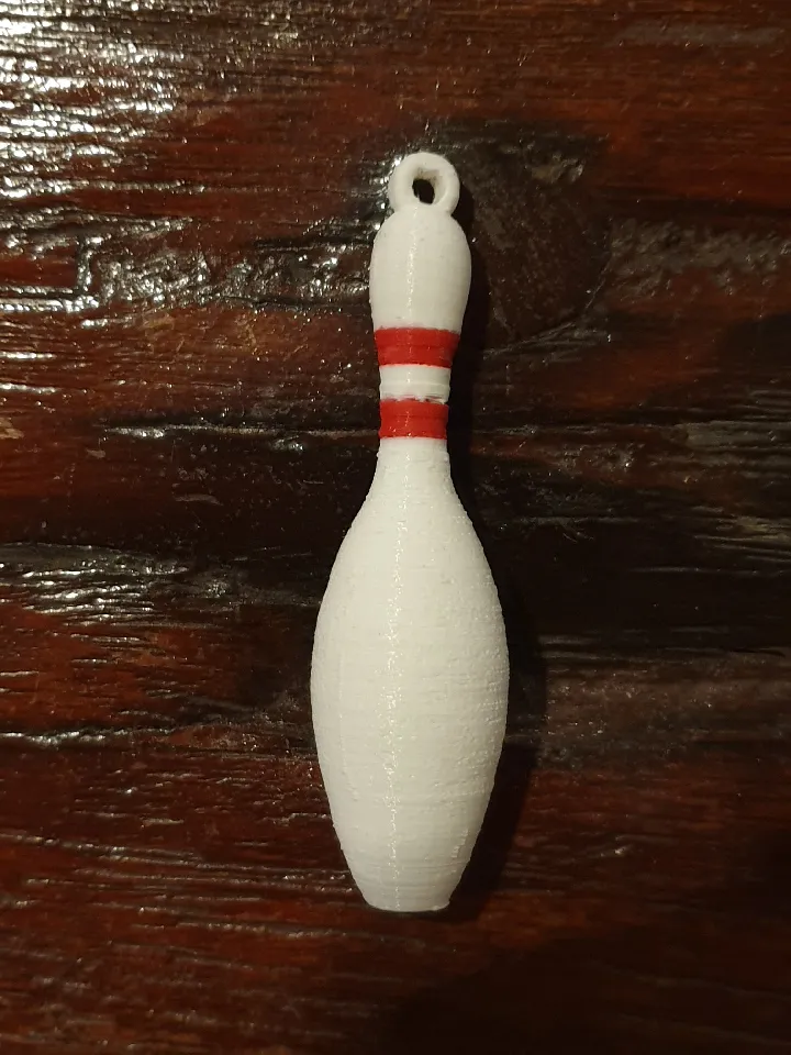 Bowling pin keychain by tiepje | Download free STL model | Printables.com