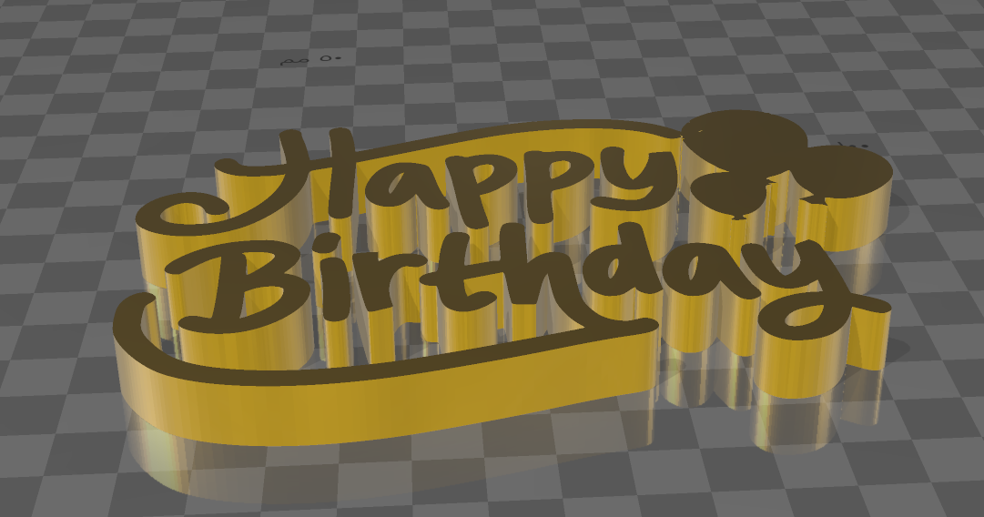 Happy Birthday 3D by KHALED Al AMOUDI | Download free STL model ...