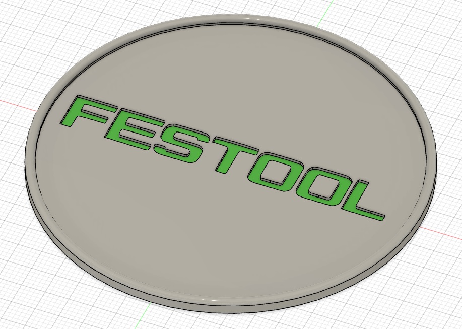 FESTOOL Coaster 80mm (FESTOOL Untersetzer) by 3D-Gang-Star | Download ...