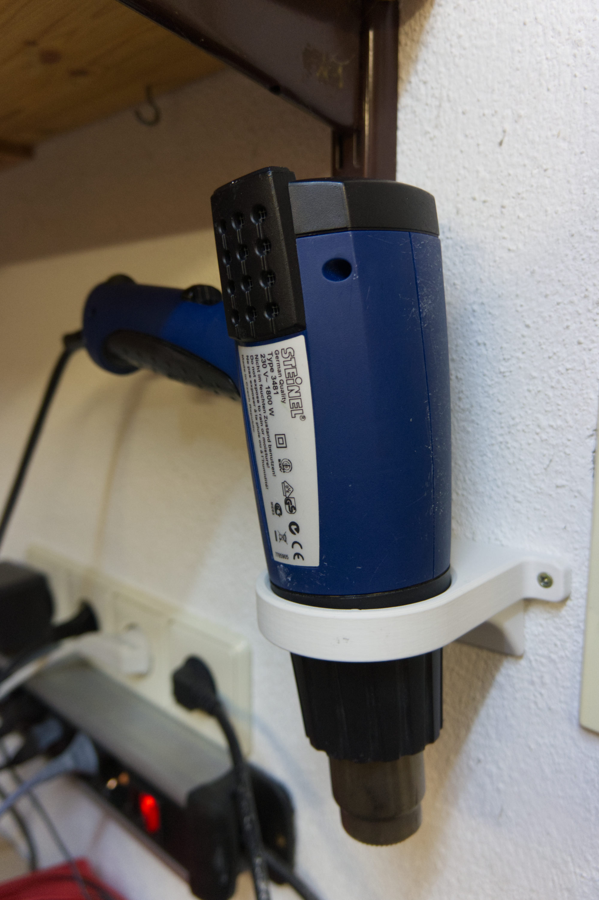 Heat Gun Wall Mount by NightHawk | Download free STL model | Printables.com