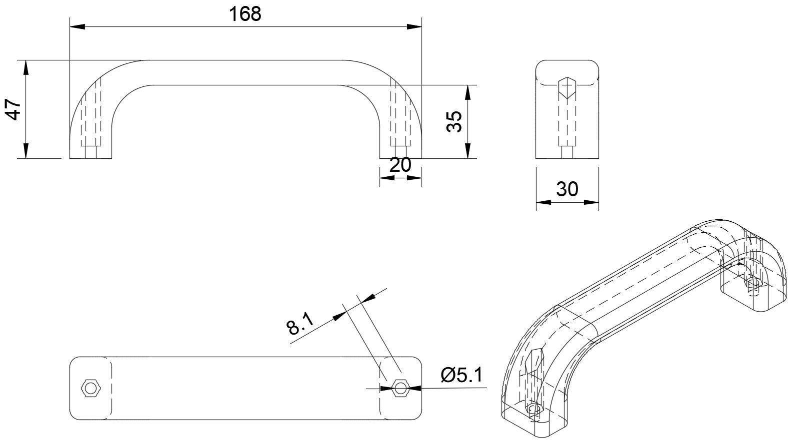 Multi-Purpose Handle by NightHawk | Download free STL model ...